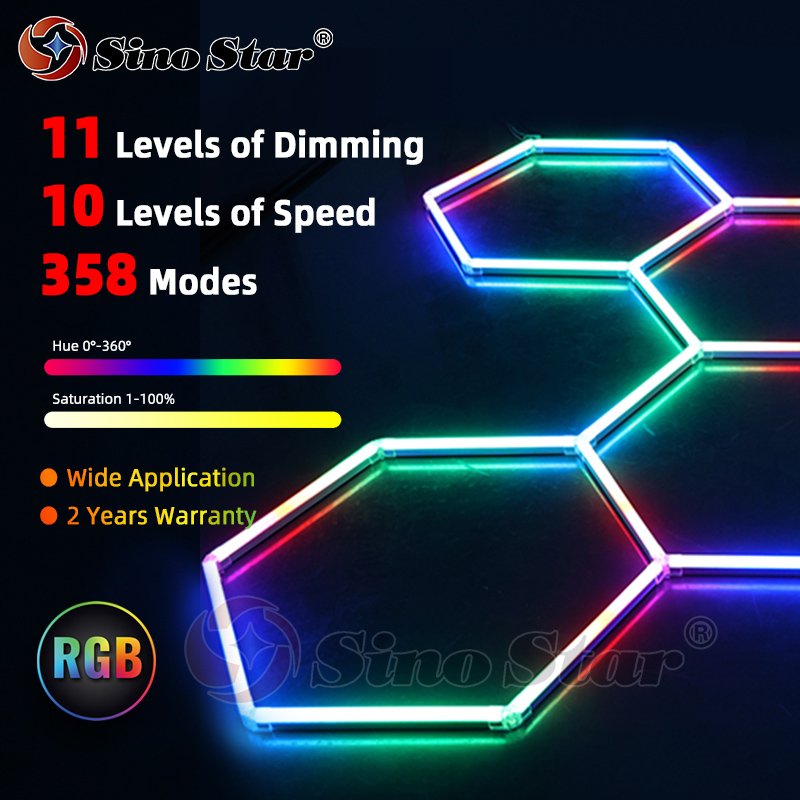 RGB10 - Sino Star Hexagon LED Light